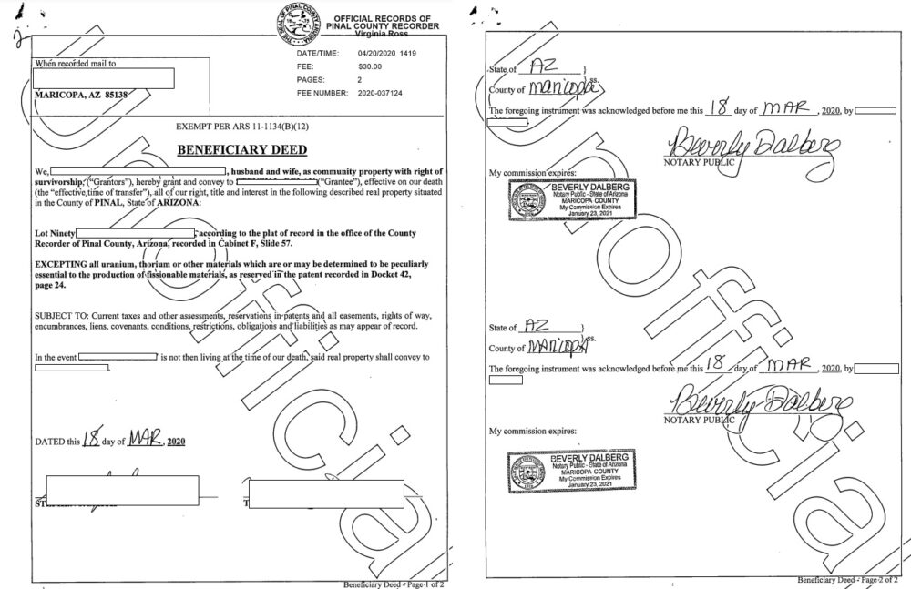 What does a land title look like? – Keys to Arizona